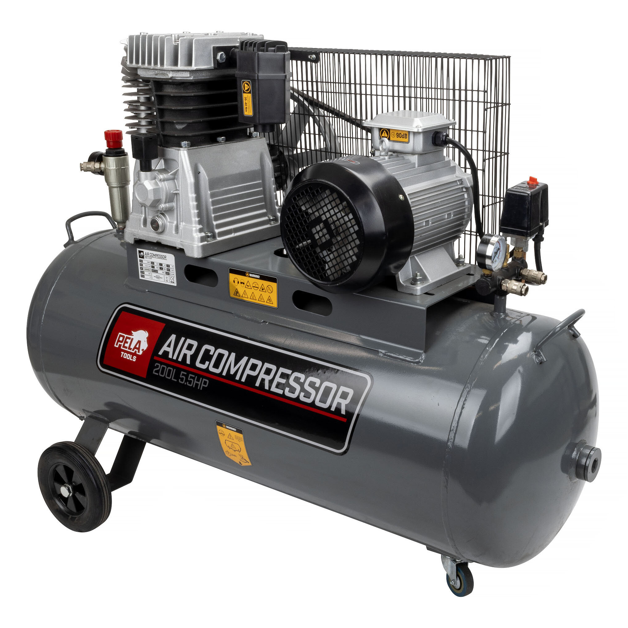 Køb PELA Kompressor, 5,5 hk, 200 l - Verktygsboden