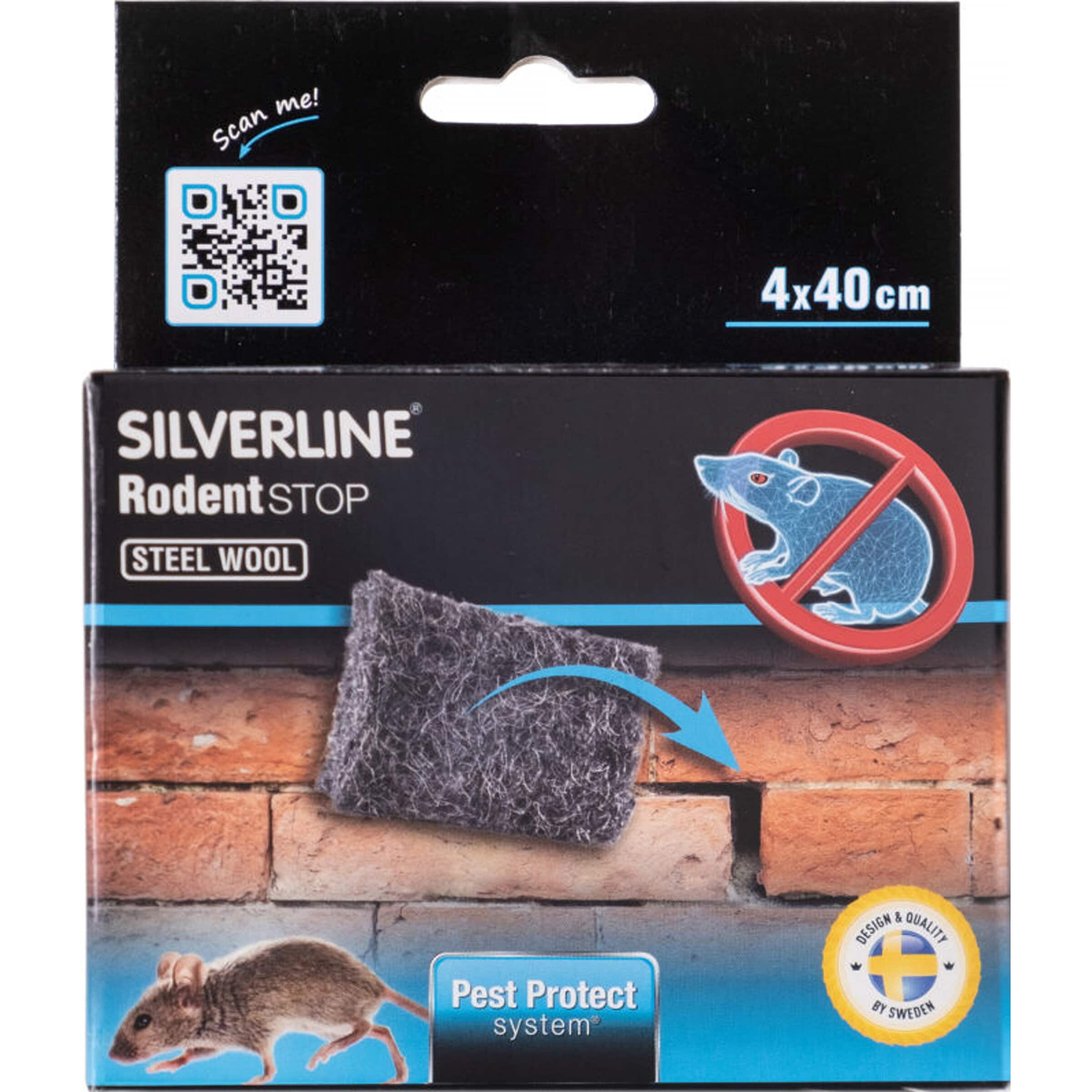 Køb Silverline Ståluldspakning for mus & rotte, 40x400 mm - Verktygsboden