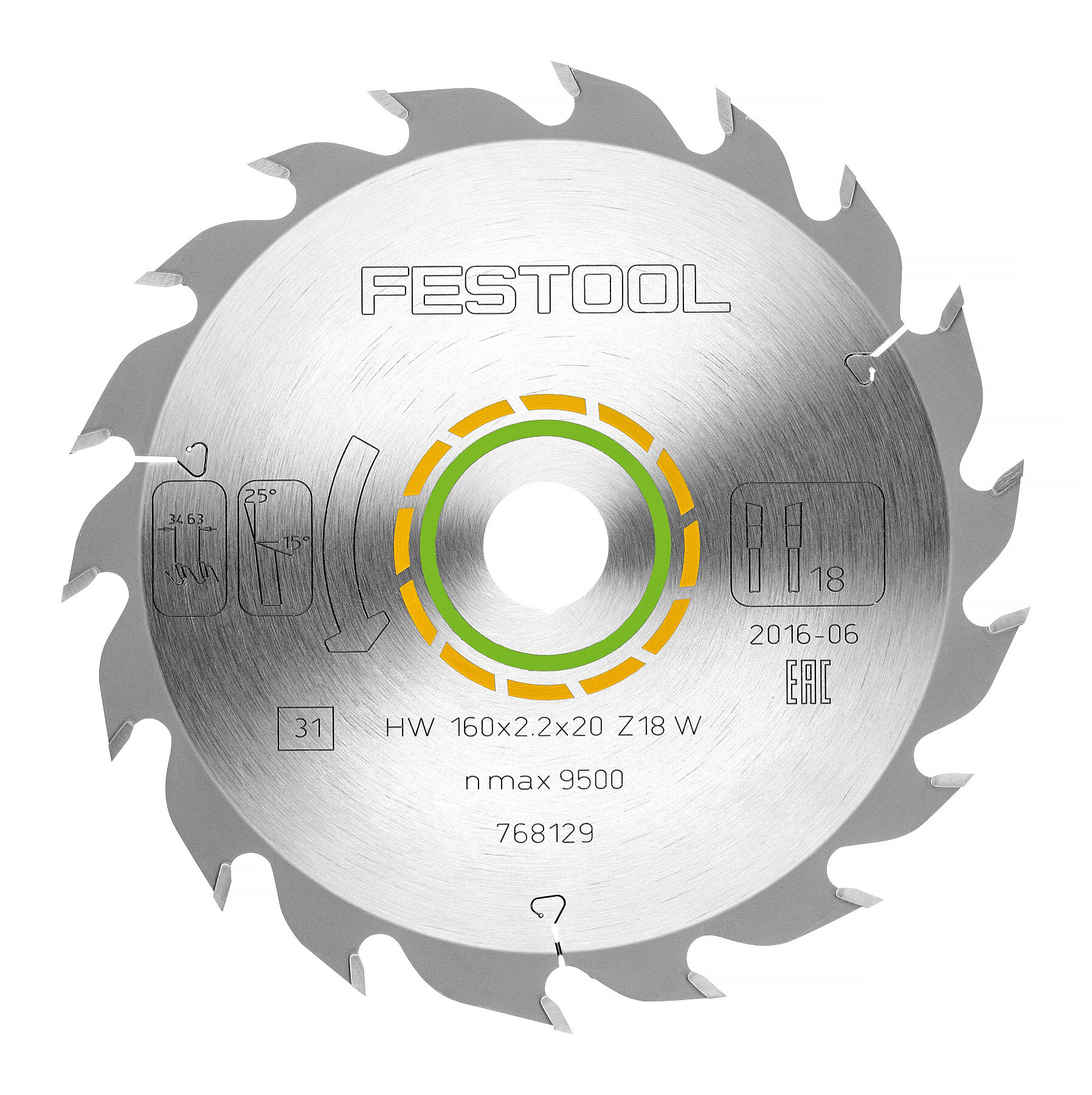 Køb Festool Savklinge HW 160X2,2X20 W18 - Verktygsboden
