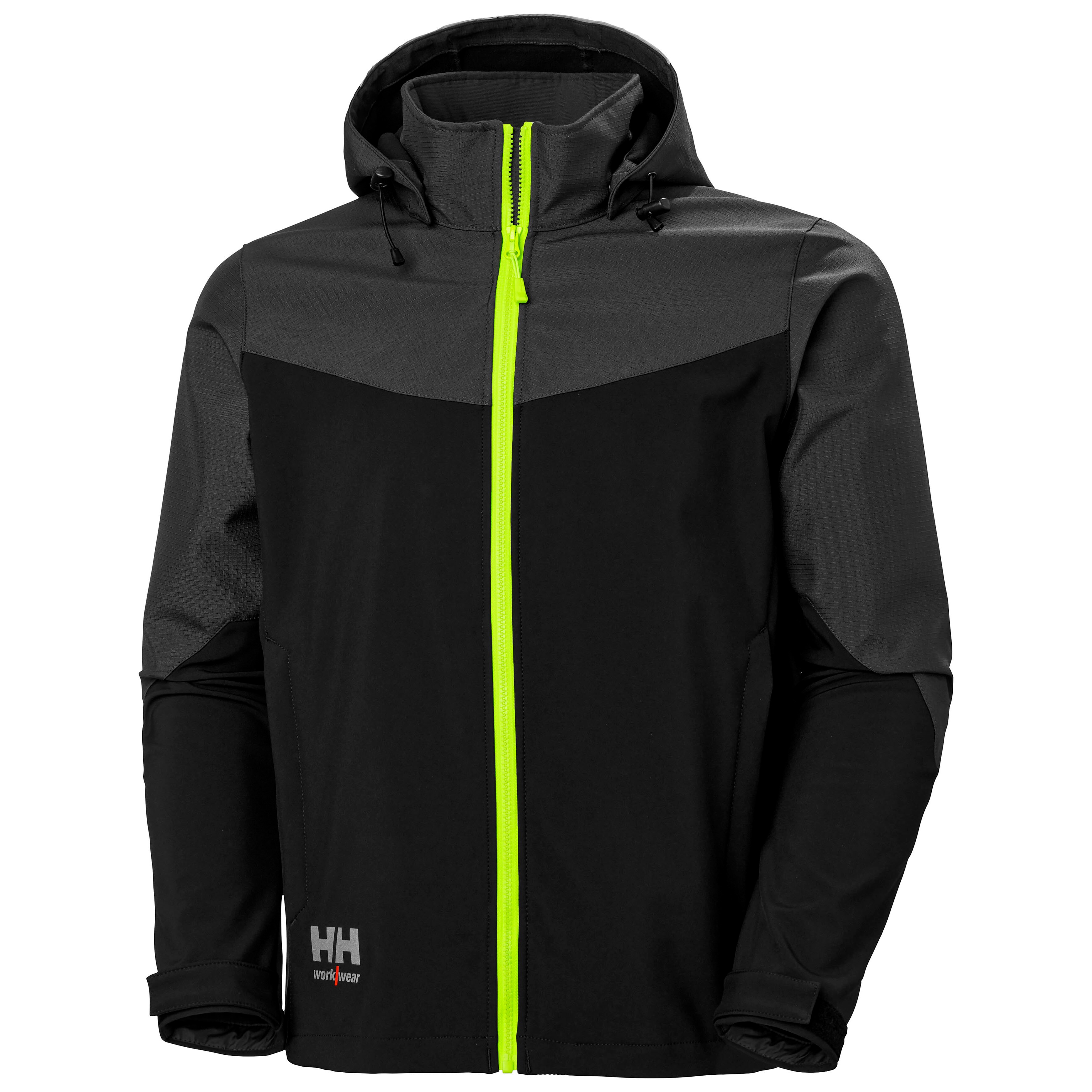 Køb Helly Hansen Workwear Softshell jakke Oxford med hætte, sort ...