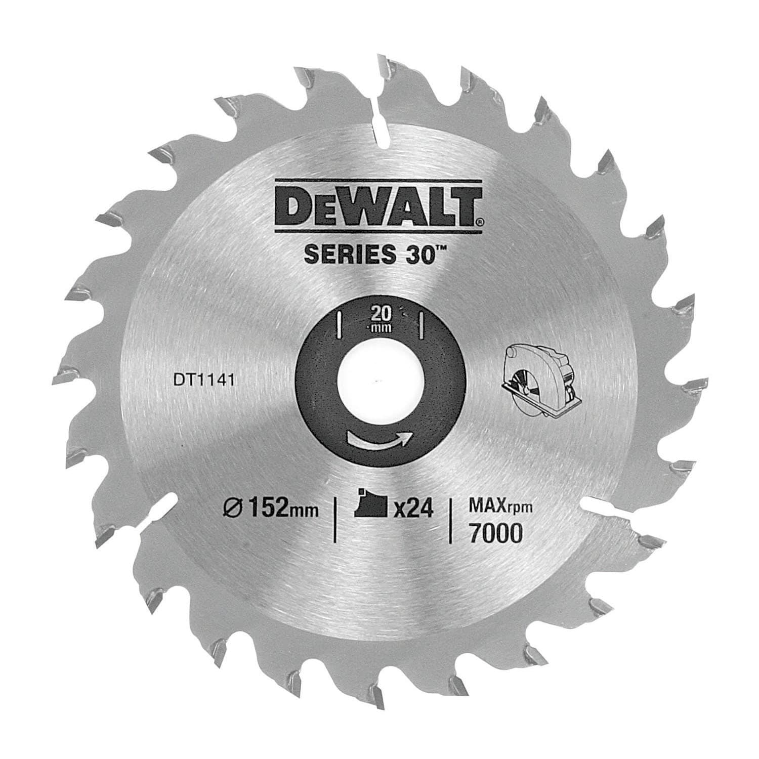 Køb Dewalt Cirkelsavklinge til træ med søm, DT1953, 216x30 mm, 40T ...